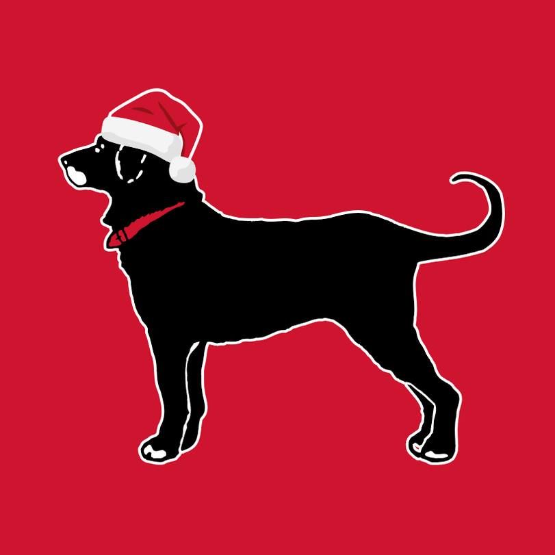 black dog logo vector