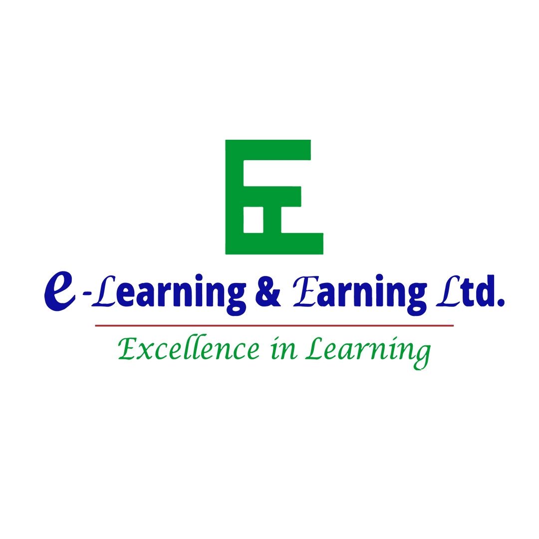 e learning logo  vector